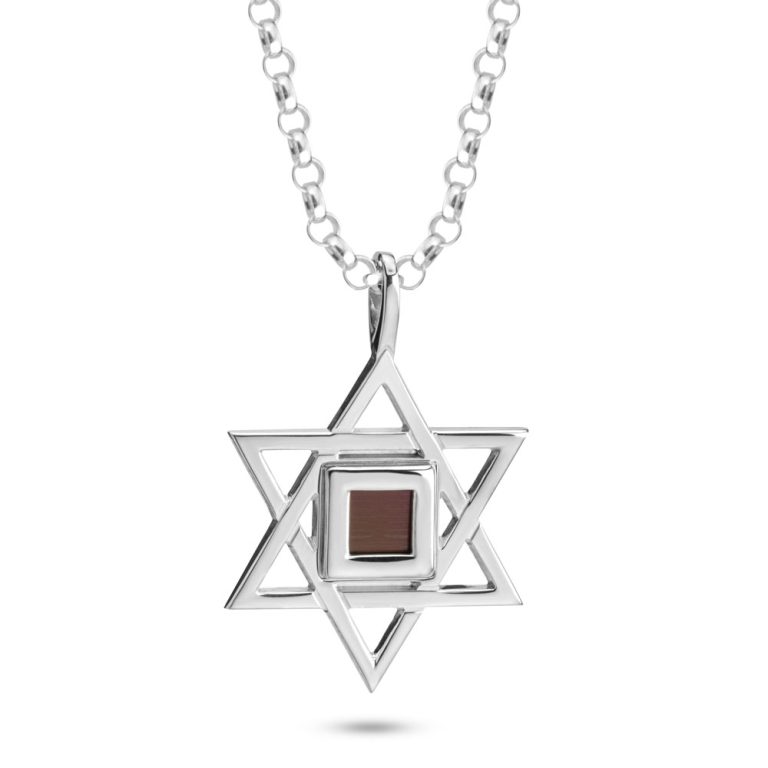 Collier Étoile de David avec Bible - Bijoux Religieux
